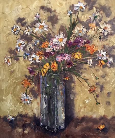 DAISIES, COREOPSIS AND YARROW – By Graydon Foulger – Acosta Strong Fine Art