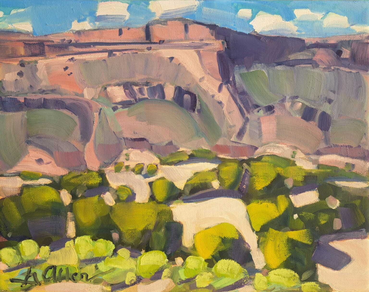 “CANYON SHAPES AND CLOUDS” – By Greg Allen – Acosta Strong Fine Art