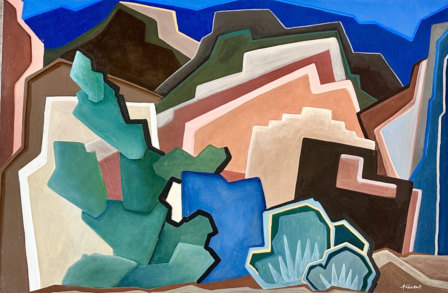 SANDSTONE SYMMETRY – BY ANGIE HASKELL – Acosta Strong Fine Art