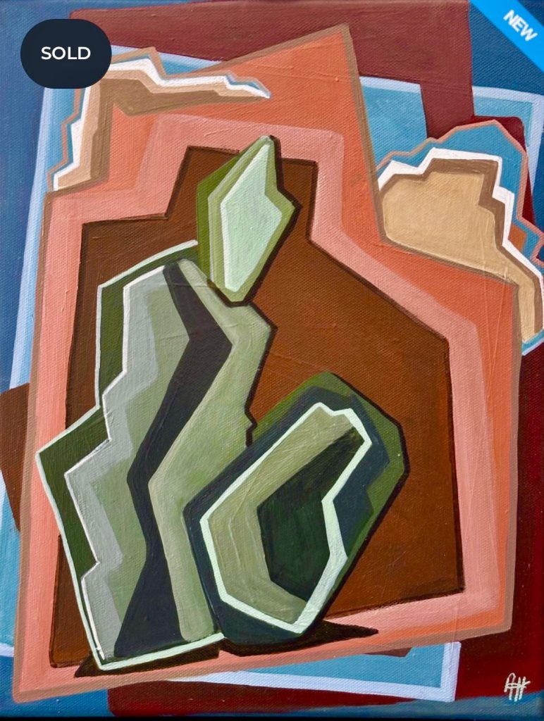 THE CUBISM OF A CACTUS – BY ANGIE HASKELL – Acosta Strong Fine Art