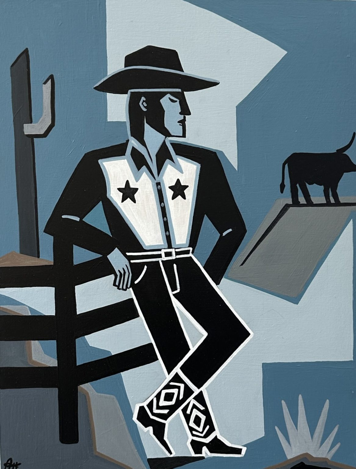 LONE STAR WRANGLER – BY ANGIE HASKELL – Acosta Strong Fine Art