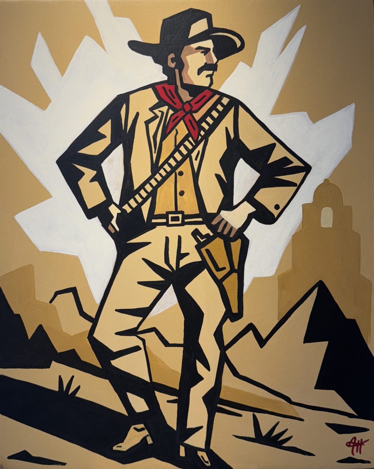 GRIT AND GUNSMOKE – ANGIE HASKELL – Acosta Strong Fine Art