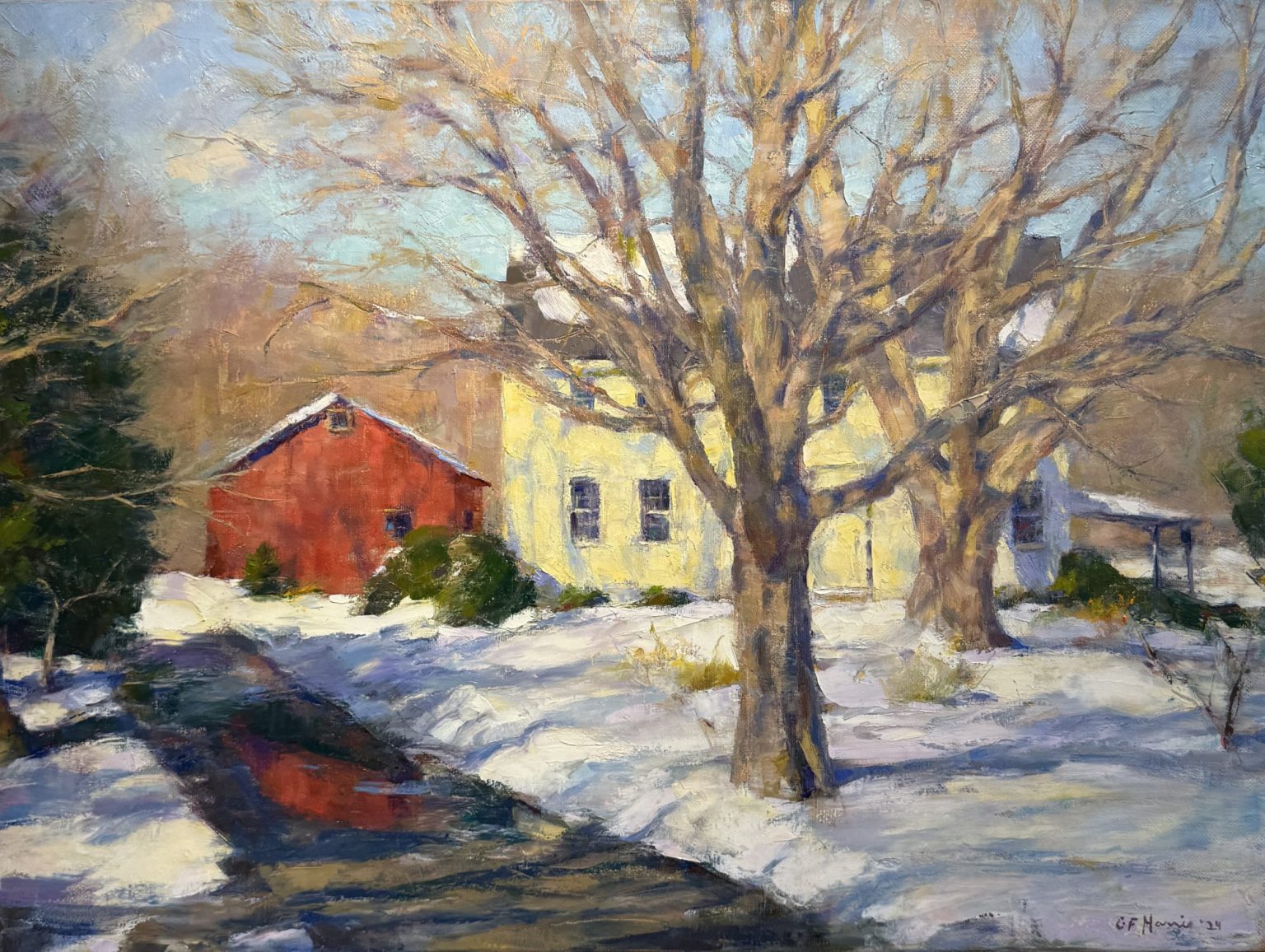 NEW ENGLAND WINTER – BY GREGORY FRANK HARRIS – Acosta Strong Fine Art