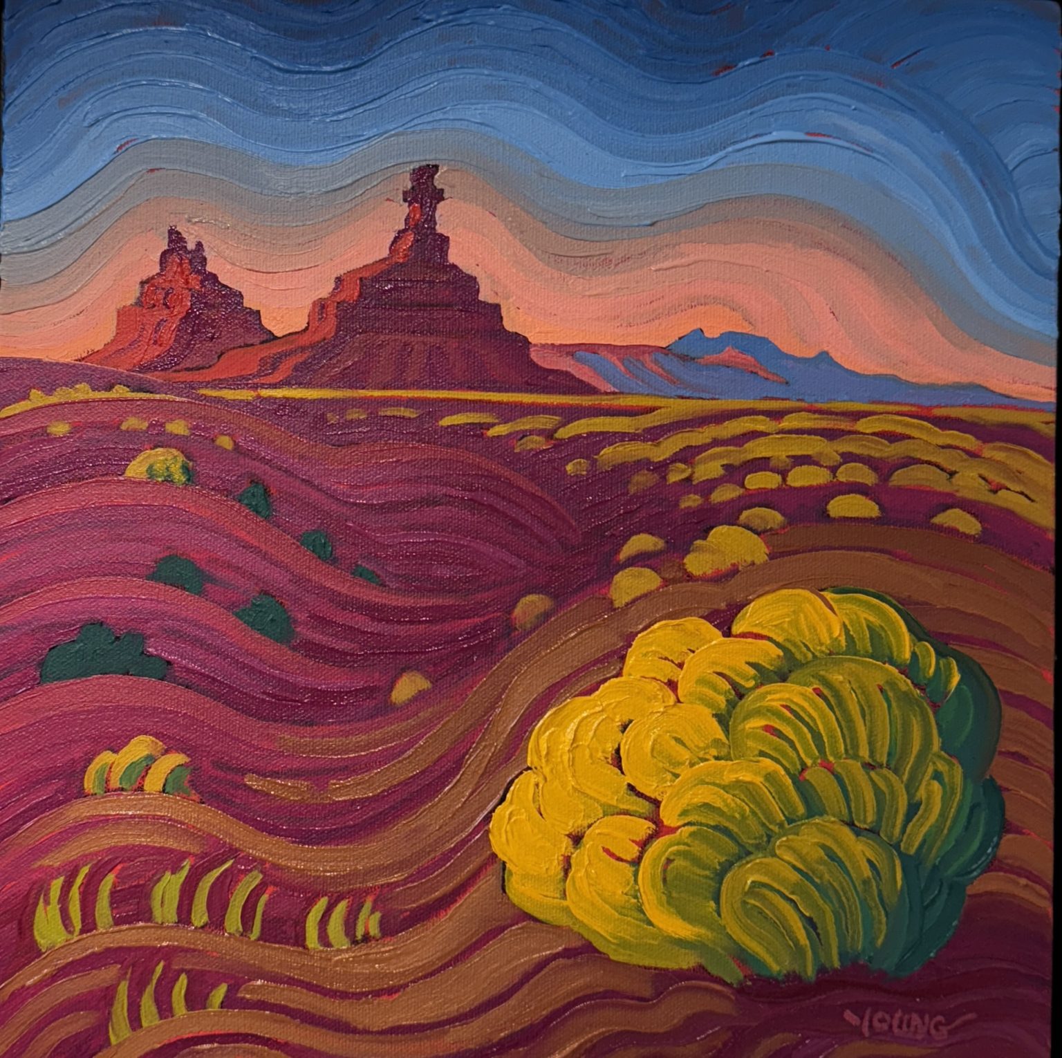 DESERT DAWN II – BY RICK YOUNG – Acosta Strong Fine Art