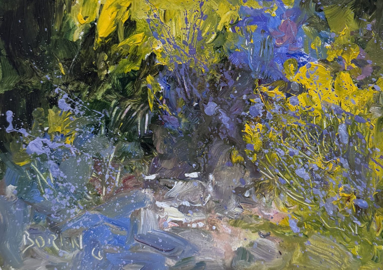 CHAMISA IN FALL – By Evelyne Boren – Acosta Strong Fine Art