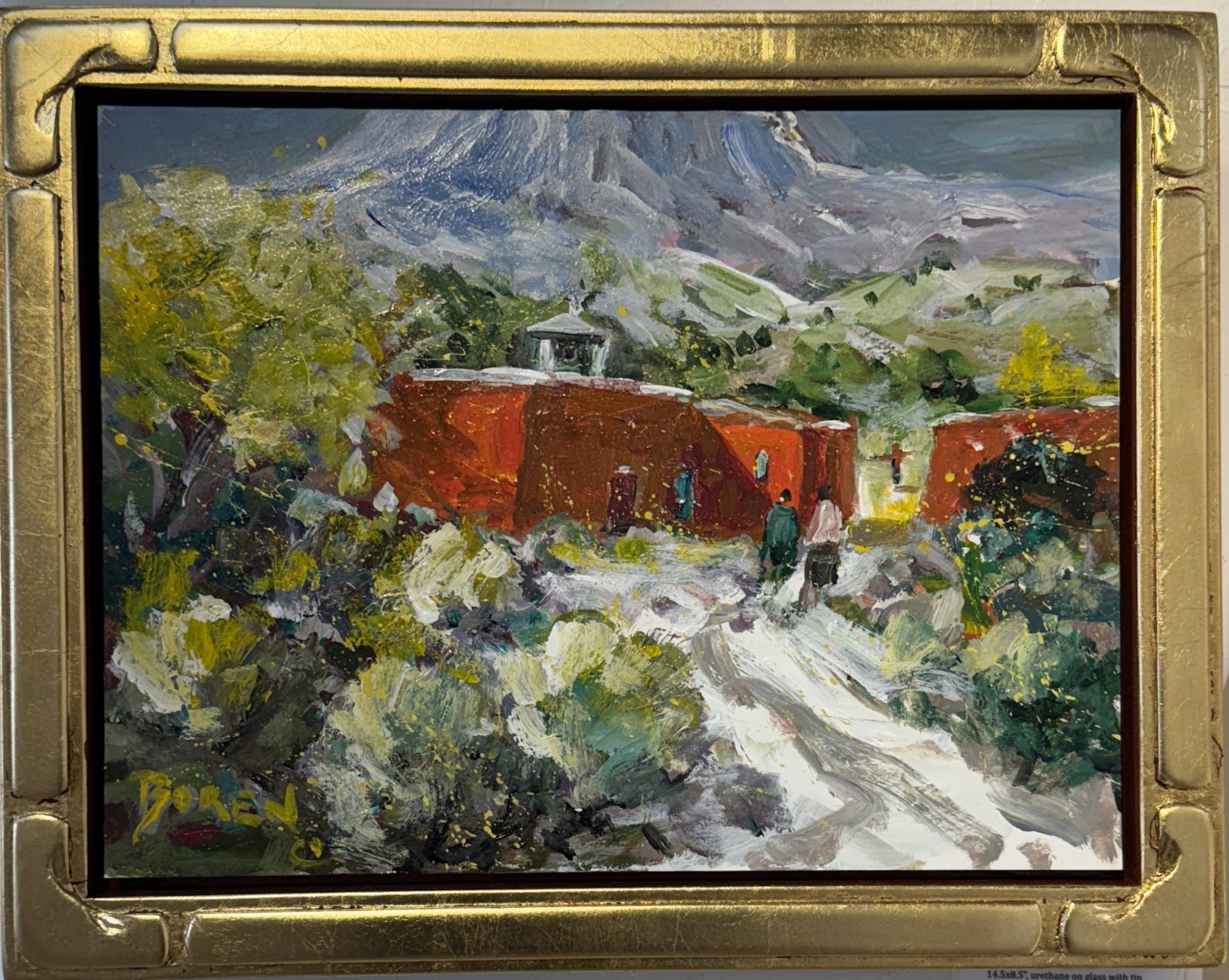 “NEW SNOW TAOS MORADA” – By Evelyne Boren – Acosta Strong Fine Art