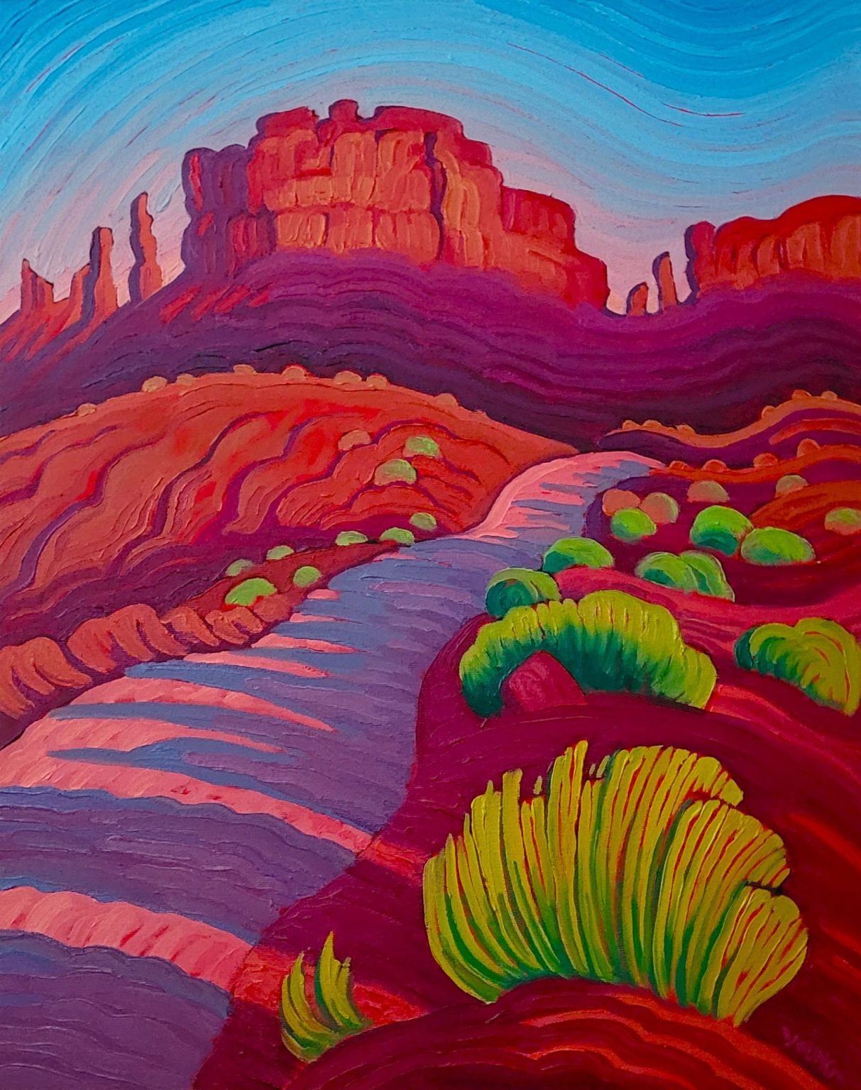 DAWN ROAD – BY RICK YOUNG – Acosta Strong Fine Art